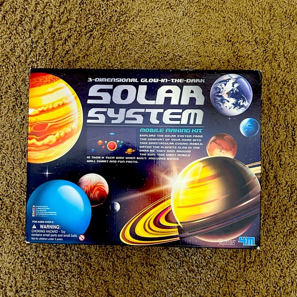 4M | Toys | 3d Solar System Mobile Making Kit Stem Activity Space Toy ...